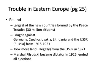 Week 7 - The Effects of the Treaty of Versailles | PPTX