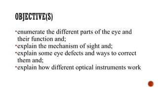 Grade 10 Science - The Human Eye Analysis | PPTX