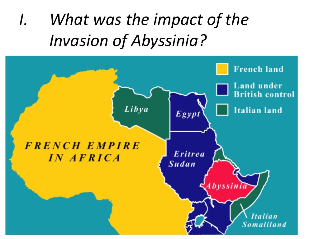 Week 7 - The Invasion of Abyssinia