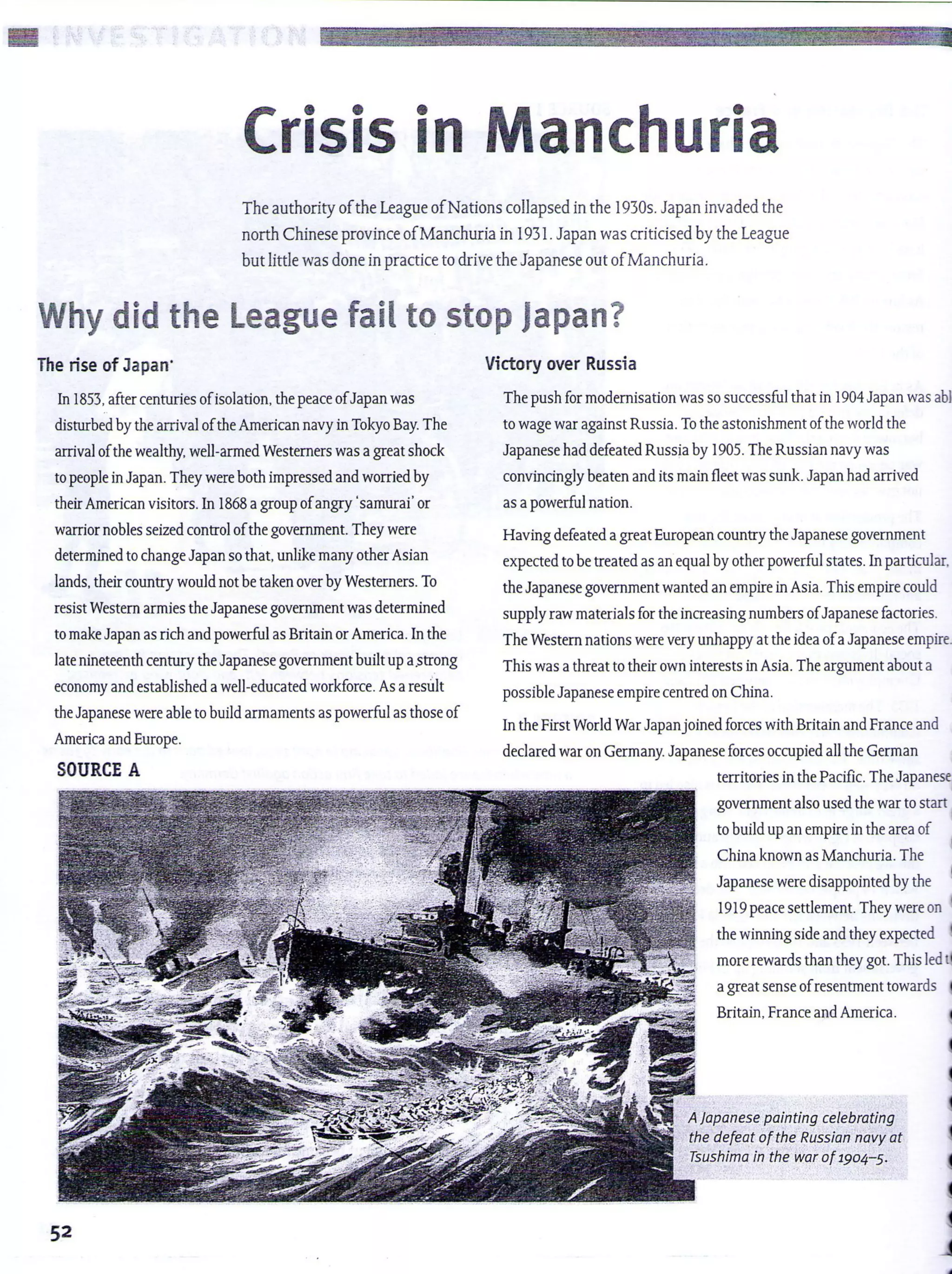 Week 7 - The Invasion of Manchuria | PDF