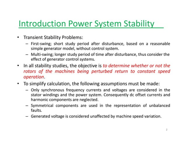 Power System Stablity | PDF | Physics | Science