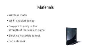 What materials can block a Wi-Fi signal? | PDF