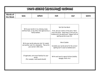 Week 7 2nd grade | PDF | Homework and Study | Education
