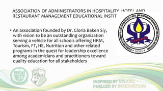 WEEK 7&8 Tourism and Hospitality Organizations.pdf