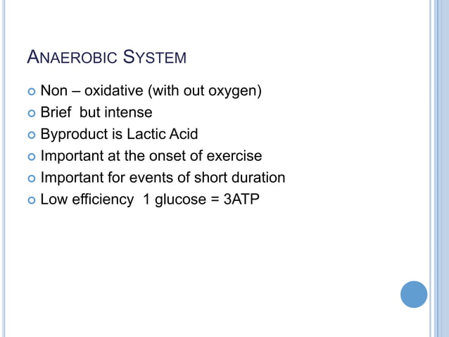 Week 7 anaerobic and aerobic energy systems | PPTX