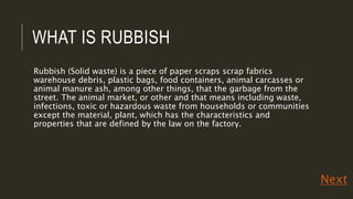 rubbish | PPTX