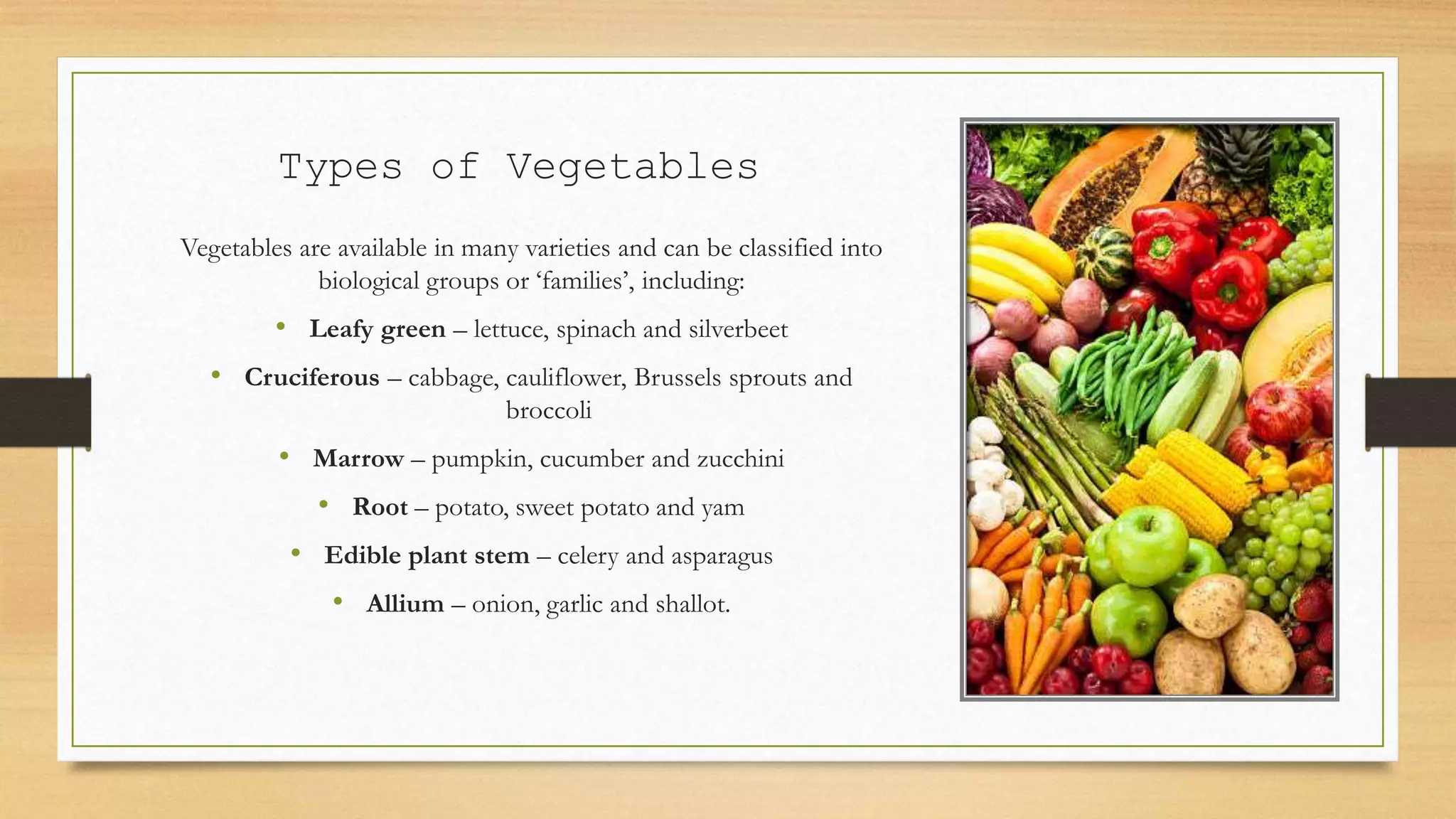 Fruits and Vegetables | PPTX