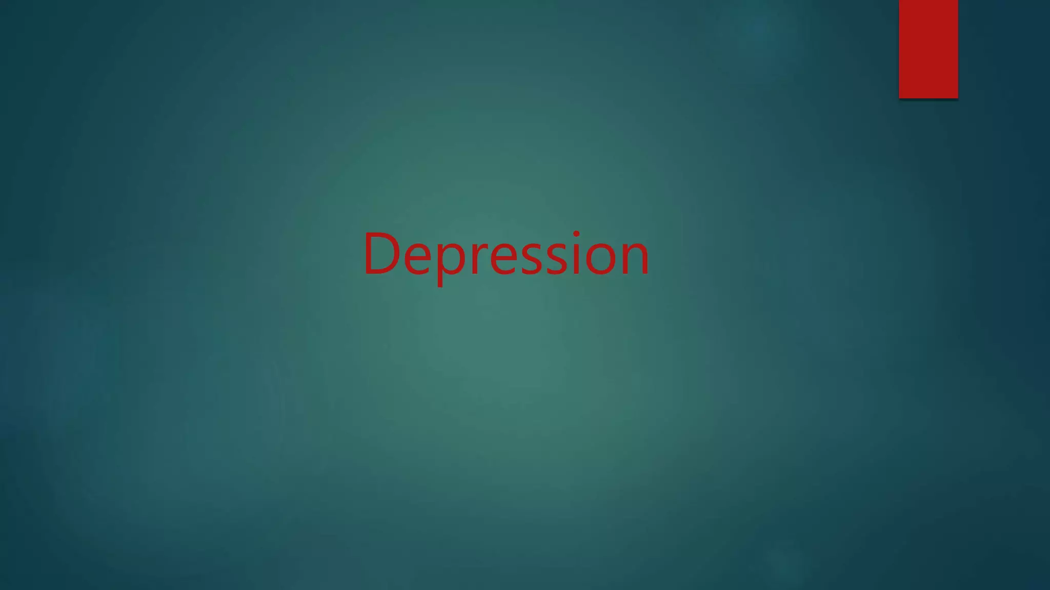 Depression | PPT
