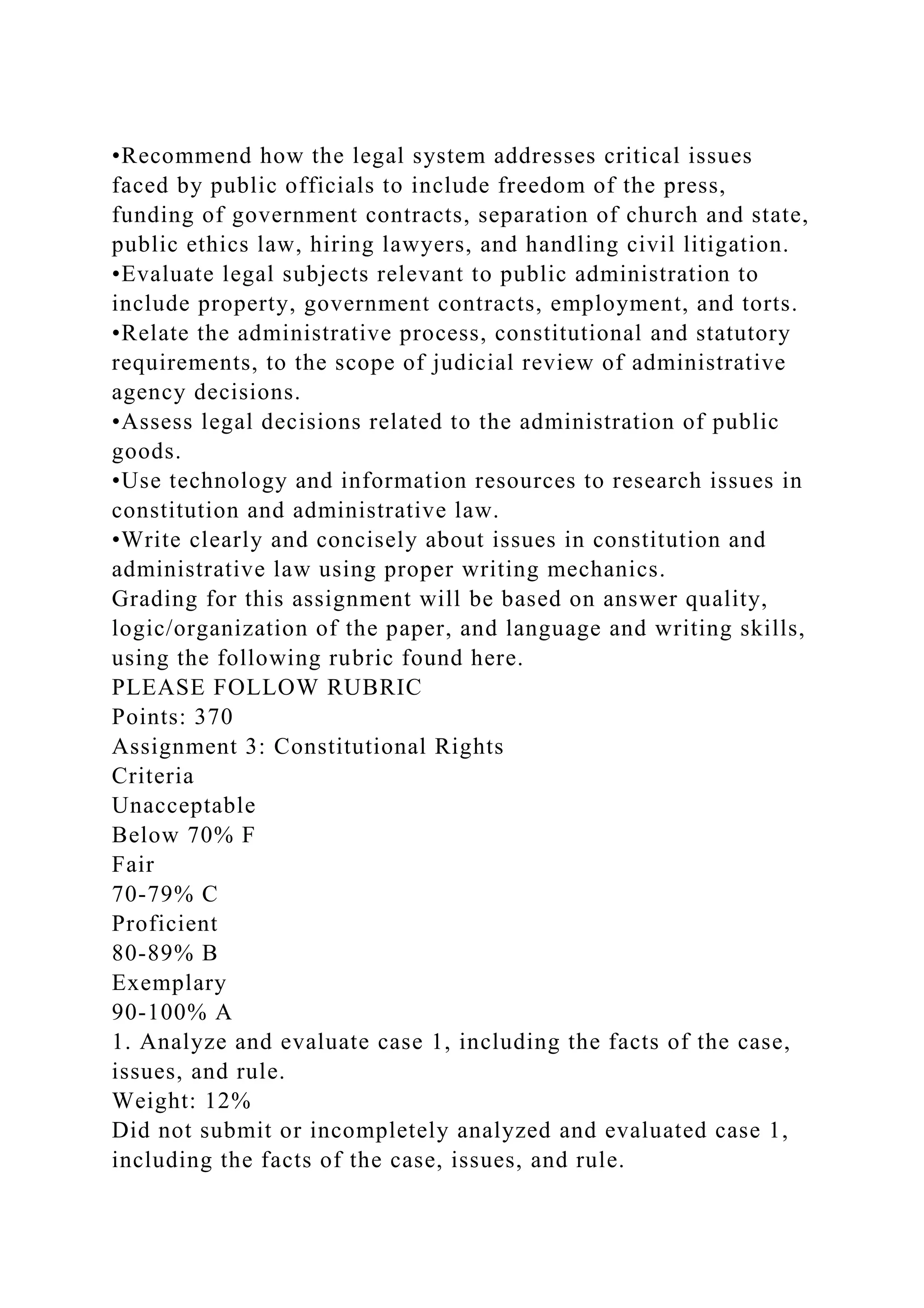 Week 7 Assignment 3 Submission .Assignment 3 Constitutional Rig.docx ...