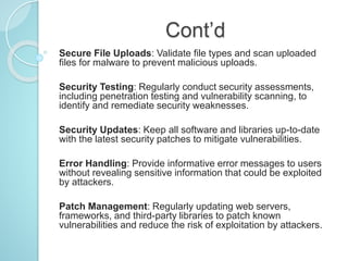Week 7 Basics of Web Security, a course in cyber security.pptx