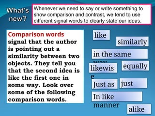 ENGLISH 8 MODULE COMPARE AND CONTRAST.ppt | Cats | Pets