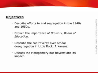 Week 7 day two civil rights 1940s 50s | PPT