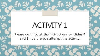 Week 7 eoa colours e-learning | PPTX