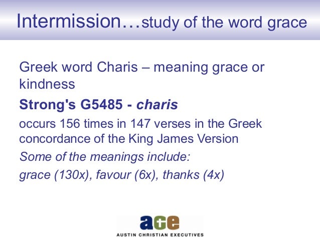 What does charis mean - acabusiness