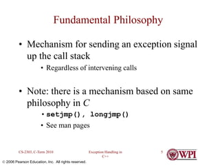 Week7_ExceptionHandling.ppt | Programming Languages | Computing