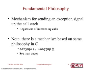 Exception and Error Handling in C++ - A detailed Presentation | PPT