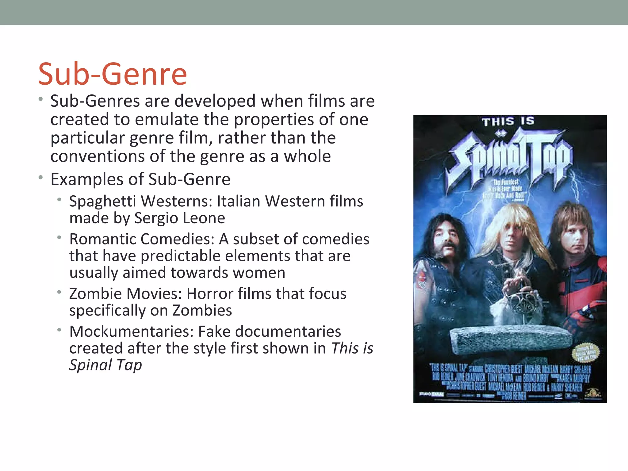 Intro to Film: Genres | PPT