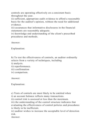 Week 7 Homework Questions1) This question is based on Toms Tr.docx