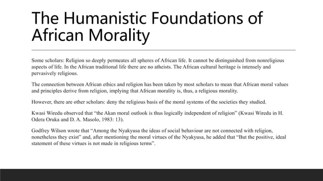 Week 7, Lecture 3 & 4.pptx, Affrican Ethics Lecture | PPT