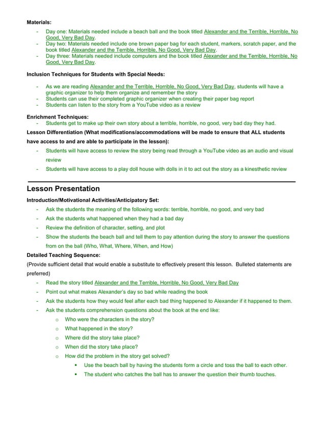 Week 7 lesson plan | PDF