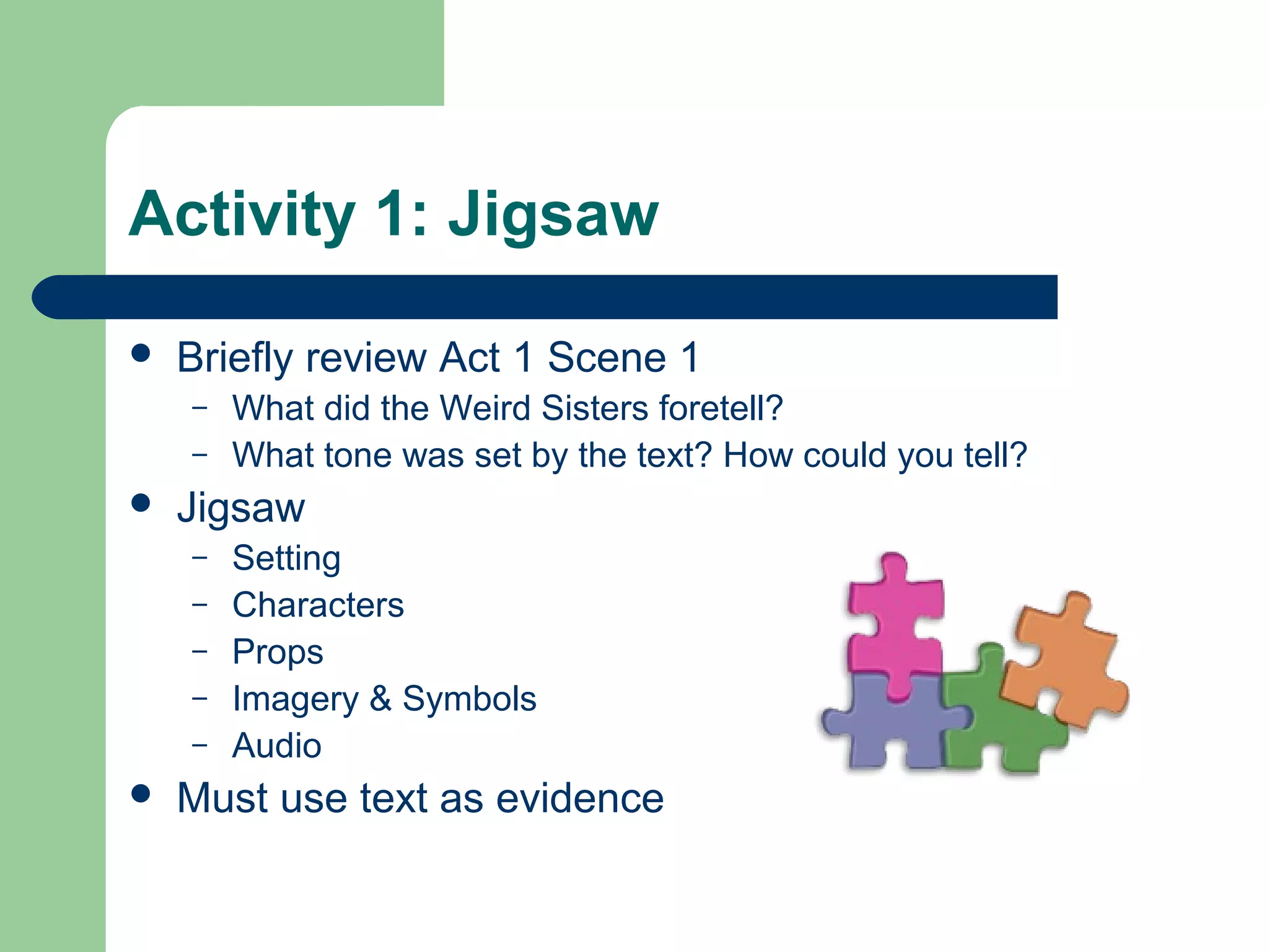 Macbeth Mini-Lesson | PPT