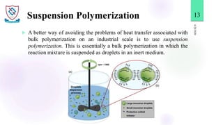 Techniques of Polymerization | PPTX