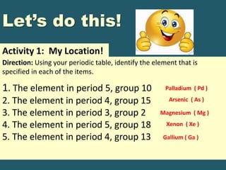 Science 8 Quarter 3 WEEK7 Periodic Table of Elements.pptx