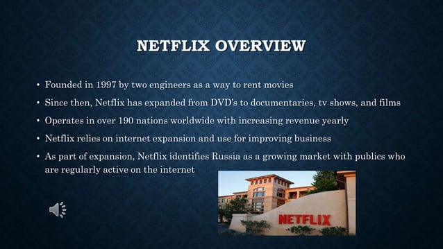 Netflix integration into Russia | PPT