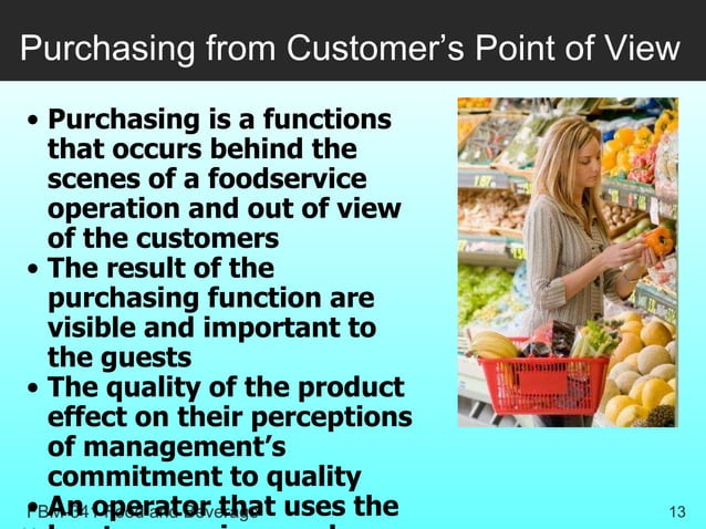 Week 7 Procurement (Purchasing, Receiving And Storing) 2 2552 | PPT