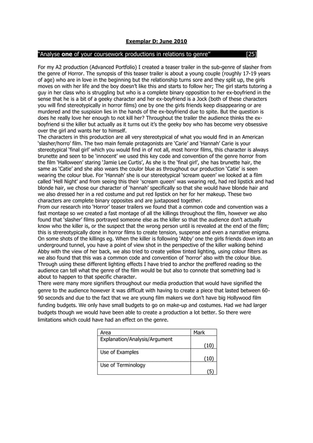 Section A 1 (b) Exemplars | PDF