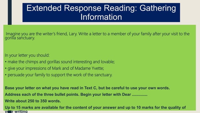 Week 7, Semester 1- Extended Response - Informal Letter.pptx