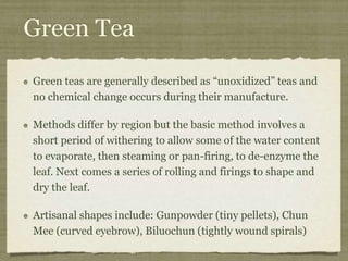 Week 7 tea power point | PPT | Food & Drink