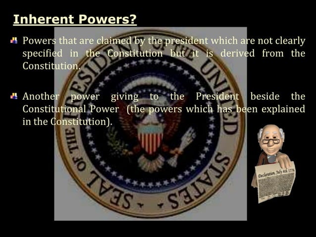 Week 7, the inherent powers of the president | PPT