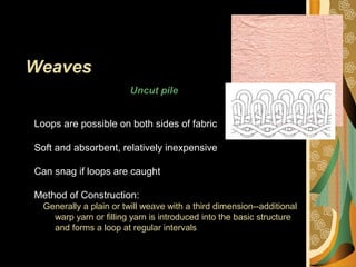 Types of Looms and Weaves | PPT