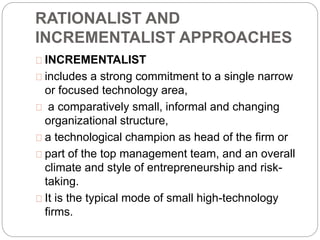 APPROACHES TO TECHNOLOGY STRATEGY | PPTX