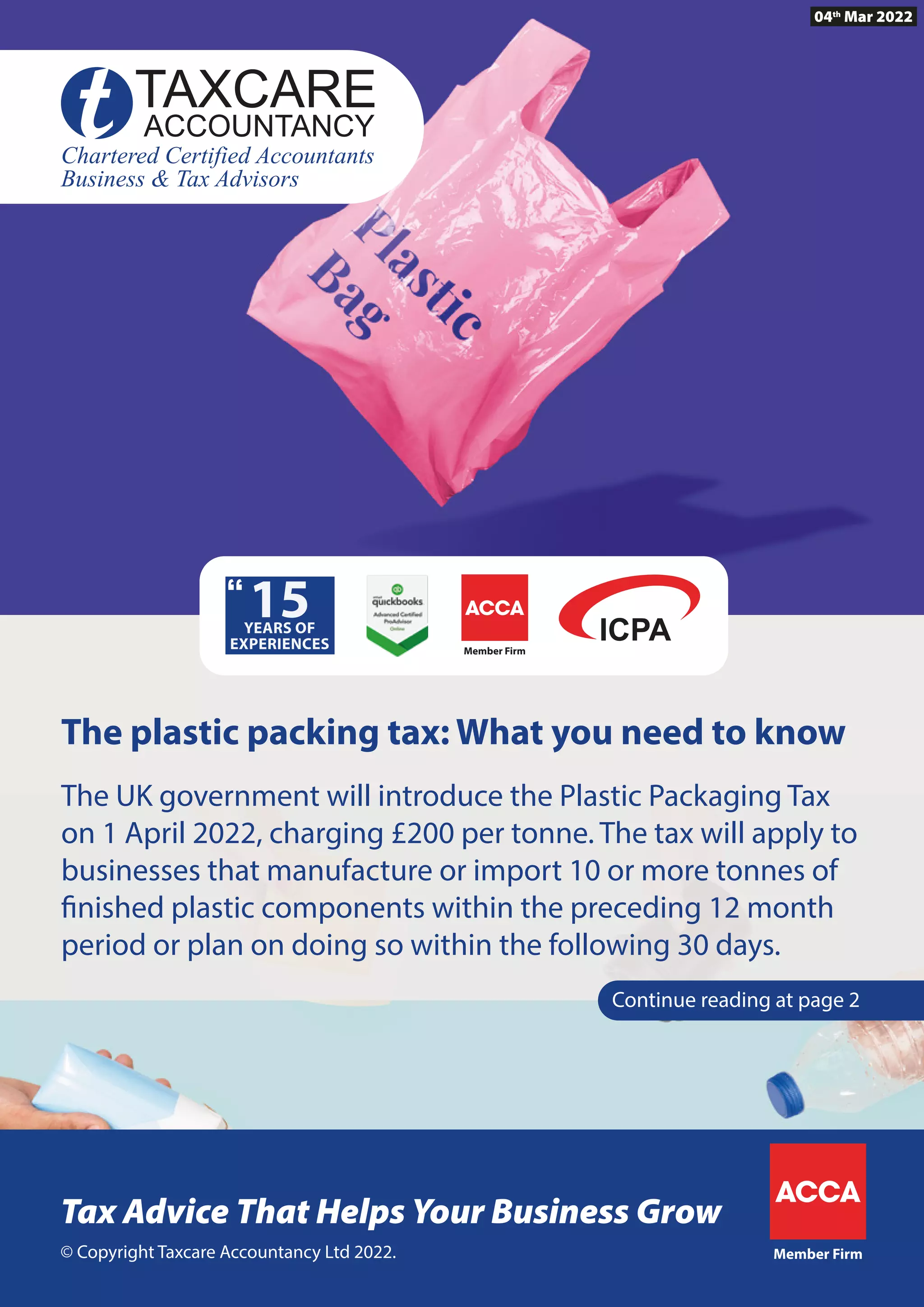 The plastic packing tax: what you need to know | PDF