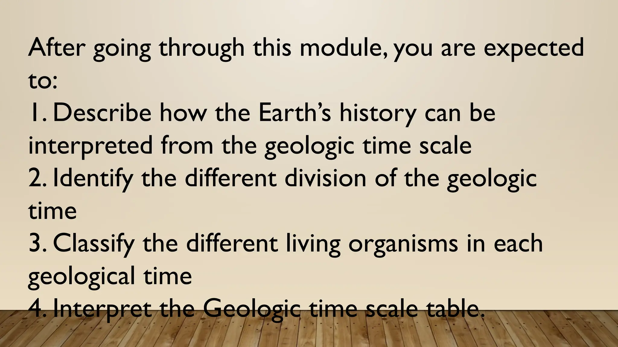 Geological time scale module week 8 shss | PPTX