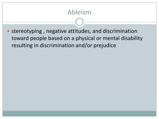 Ableism | PPTX