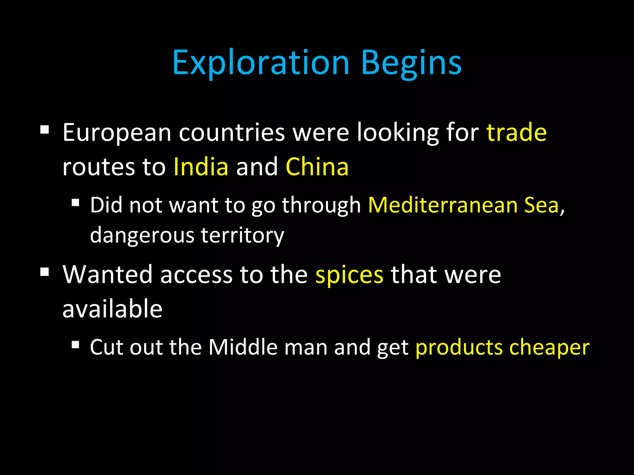 Week 8 day 4 -unit 2- age of exploration | PPT