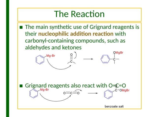Grignard reactions with aldehydes and ketones | PPT | Free Download