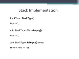 Stack Data Structure | PPT