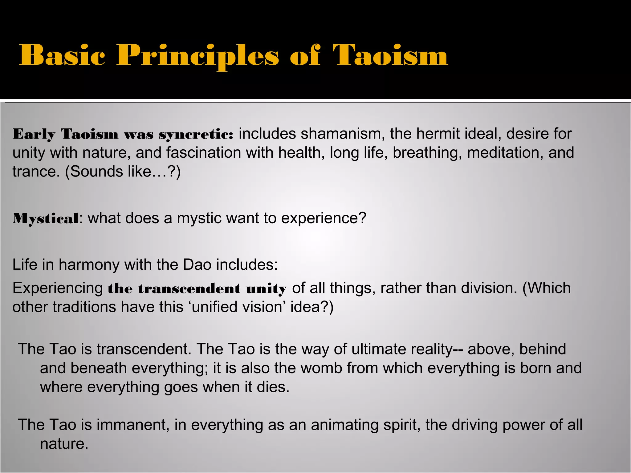 Taoism, Confucianism, Shinto lecture | PPT