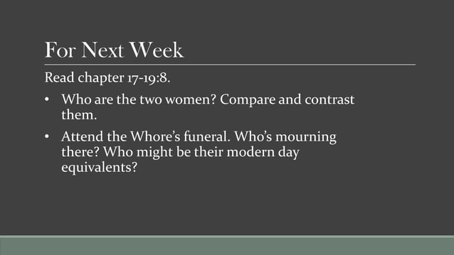 Revelation Week 8 - The Wine of God's Wrath | PPT