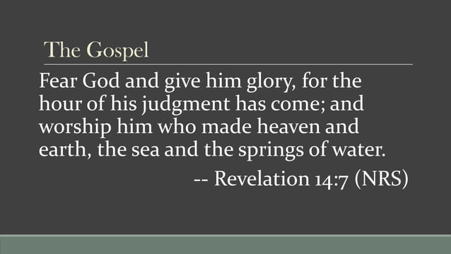 Revelation Week 8 - The Wine of God's Wrath | PPT