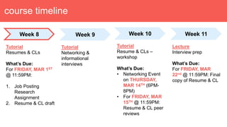 Week 8 - Tutorial 5 - Resume + CLs | PPT