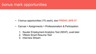 Week 8 - Tutorial 5 - Resume + CLs | PPT