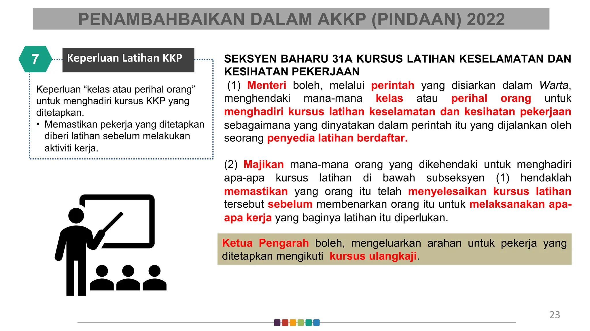 Akta Keselamatan dan Kesihatan Pekerjaan (Pindaan) dan Akta Kilang dan Jentera (Pemansuhan) 2022 ...
