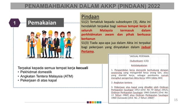 Akta Keselamatan dan Kesihatan Pekerjaan (Pindaan) dan Akta Kilang dan Jentera (Pemansuhan) 2022 ...