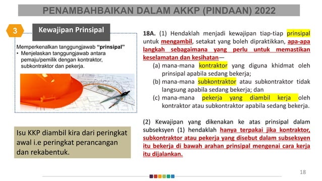 Akta Keselamatan dan Kesihatan Pekerjaan (Pindaan) dan Akta Kilang dan Jentera (Pemansuhan) 2022 ...