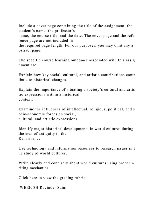 Week 8 Assignment 2 ­ Submit HereStudents, please view the.docx | Resume Writing and Advice ...